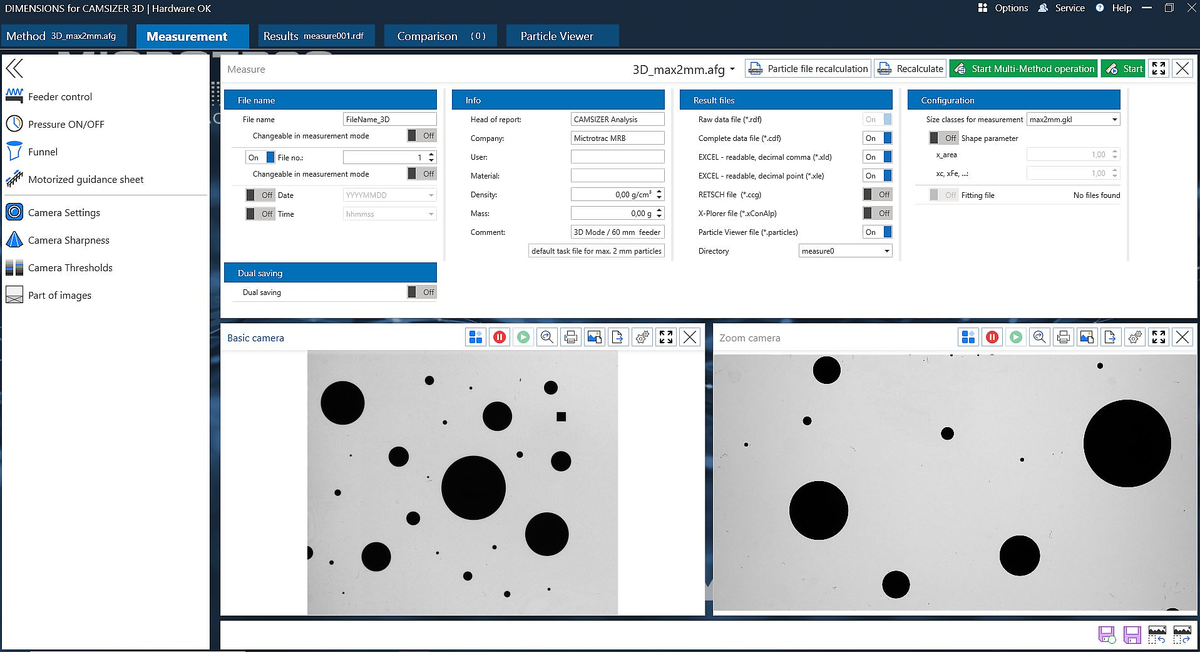CAMSIZER 3D - dynamische Bildanalyse mit Microtrac